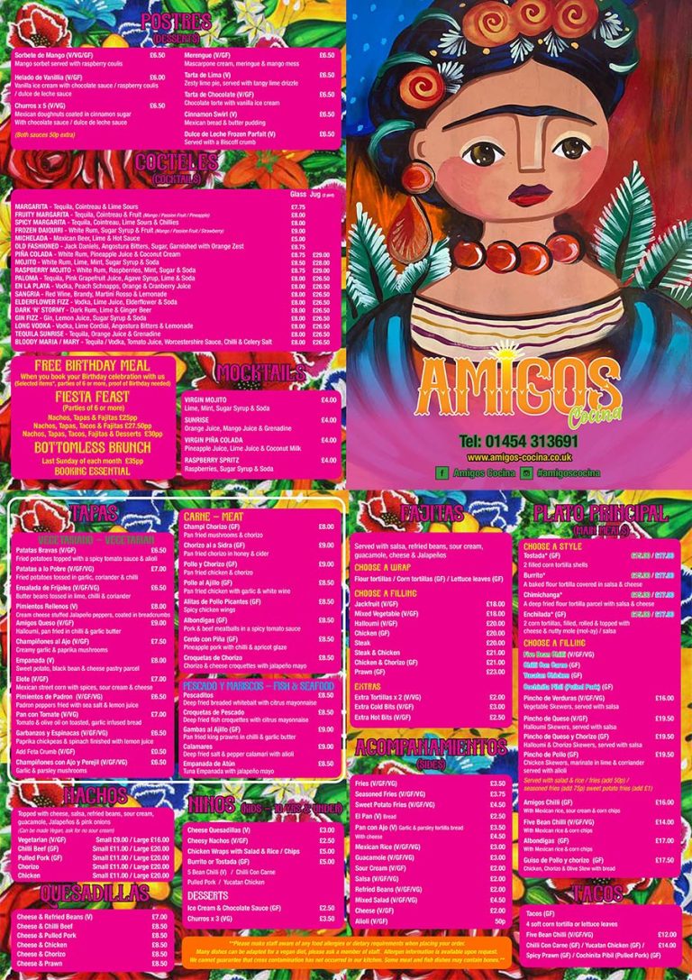 Menu – Amigos Cocina